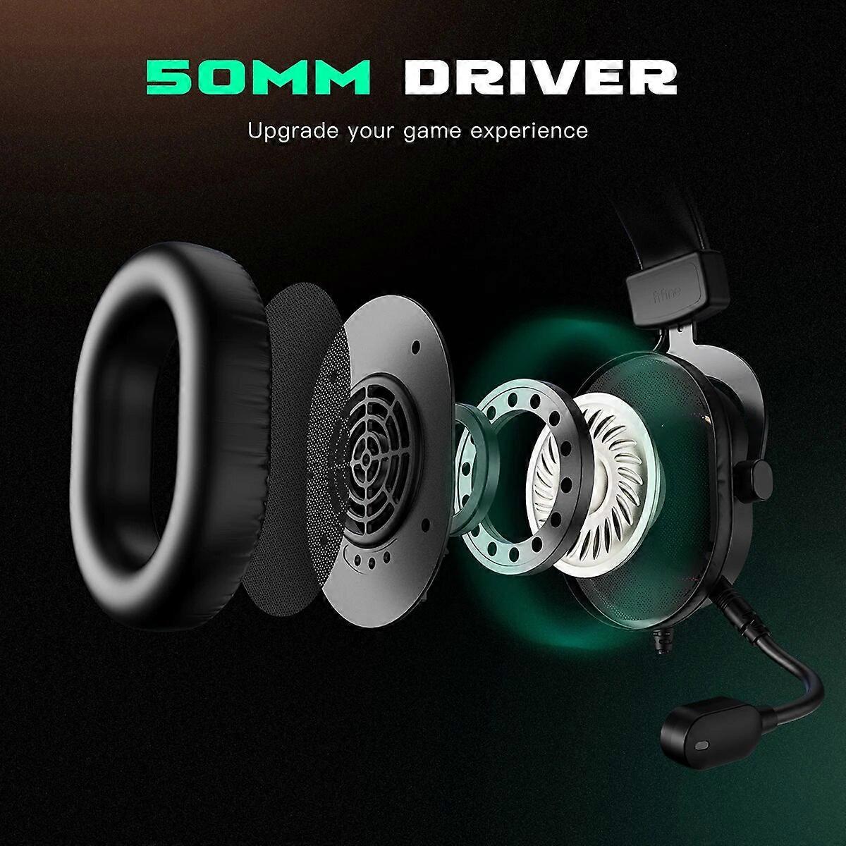 Dynamic Rgb Gaming Headset With Mic Over-ear Headphones 7.1 Surround ...
