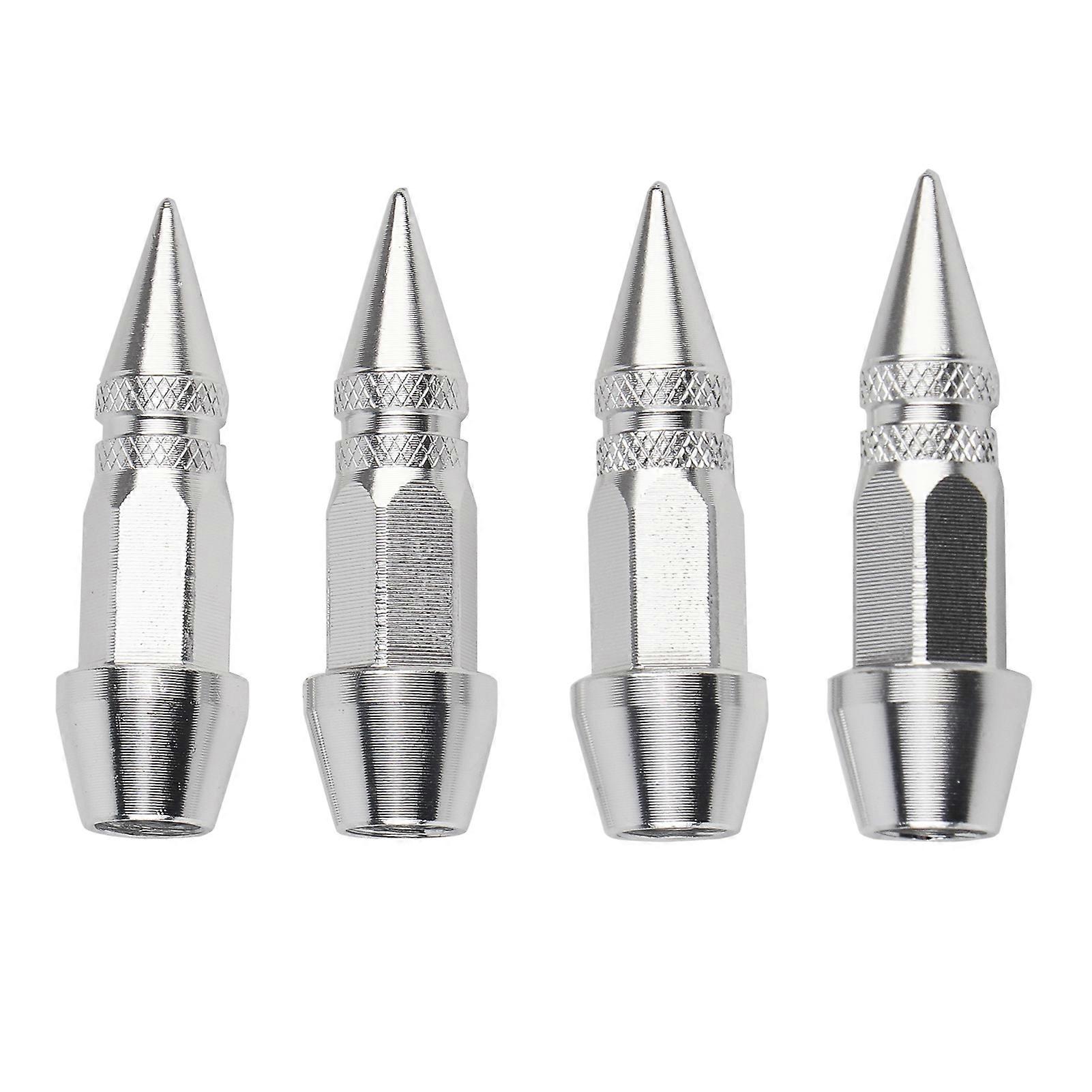 4Pcs Aluminum Alloy Spike Wheel Tire Valve Stem Car Truck Air Dust Caps ...