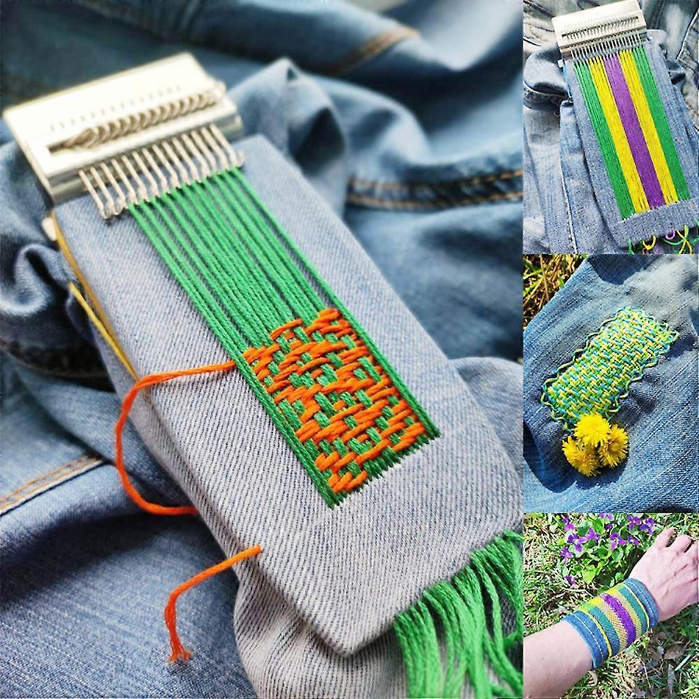 Darning Loom Small Weaving Loom Kit Wooden Weave Tool Diy Beautiful ...