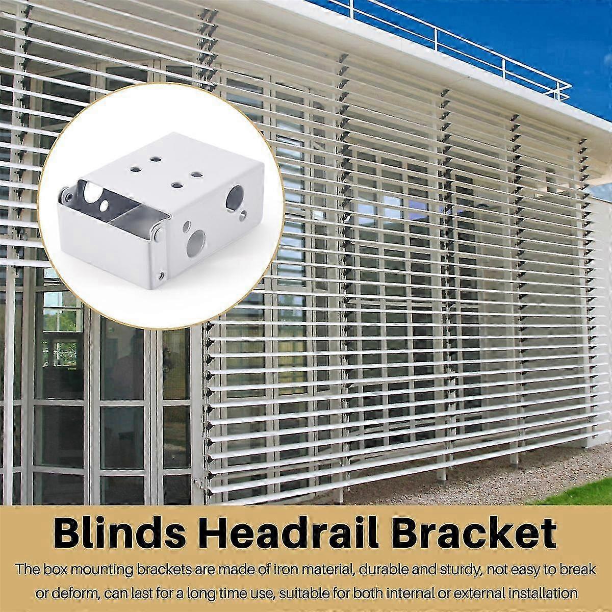 4 Pieces Blind Brackets 2 Inch Low Profile Box Mounting Bracket for ...