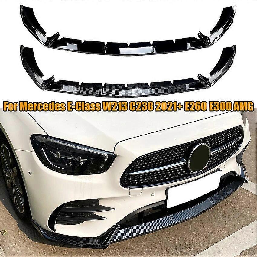For Mercedes E-Class W213 C238 2022+ E260 E300 AMG Car Front Bumper chin Lip lower Spoiler ...