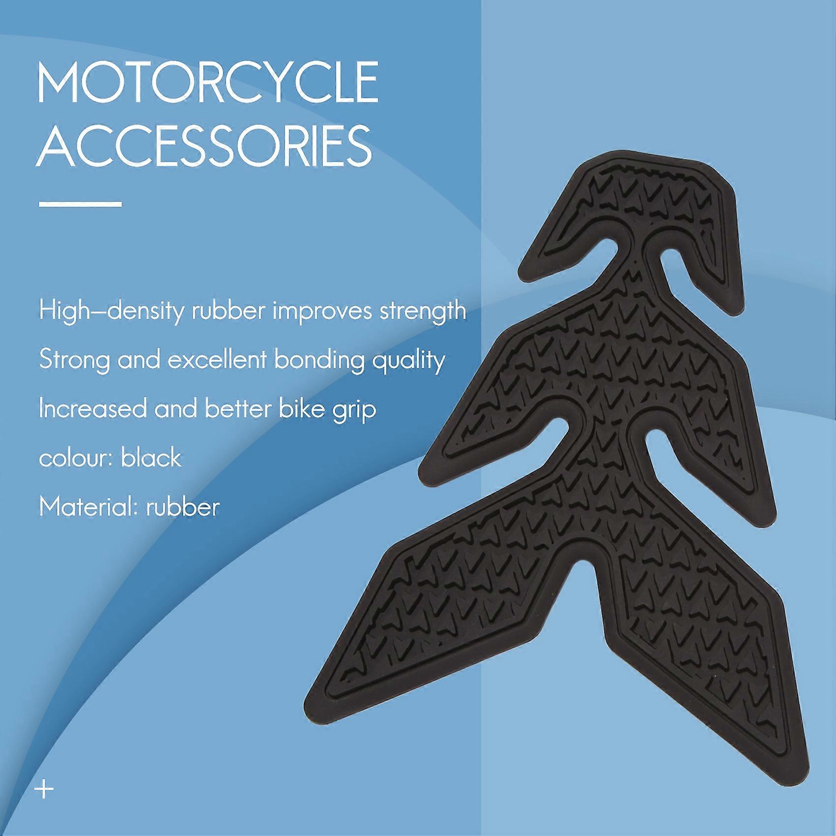 Motorcycle Non- Side Fuel Tank Pad Stickers Waterproof Rubber Sticker ...