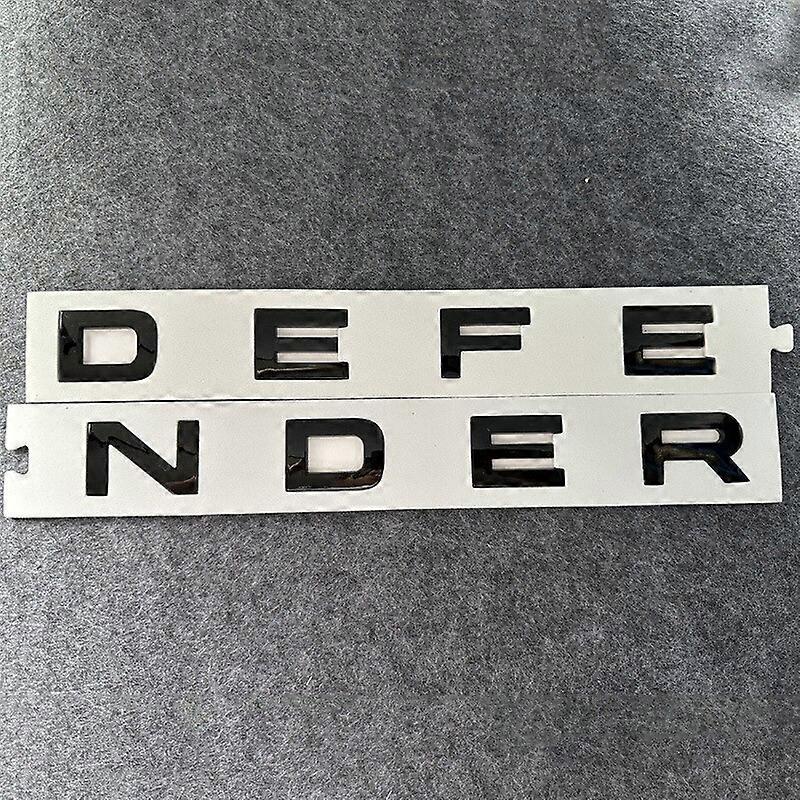 3d ABS Logo Defender Letters Car Front Hood Emblem Trunk Decal For Land ...