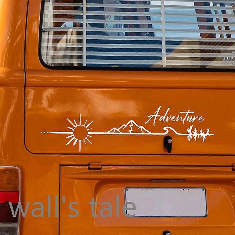 Camping Outdoors Adventure Vinyl Sticker Camper Van SUV Decoration ...