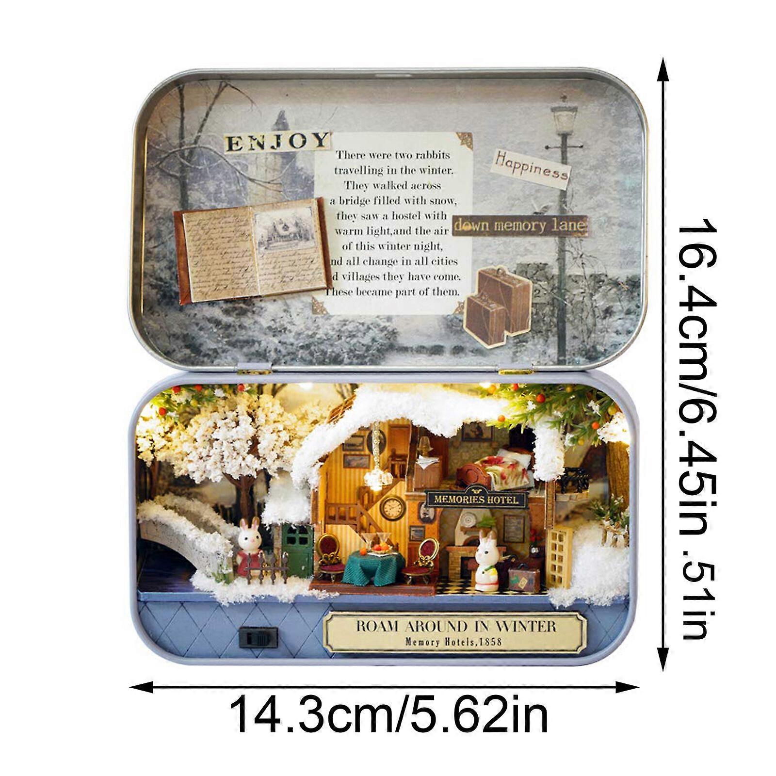 DIY Miniature House Kit - Paris Box Theater with LED Light and ...