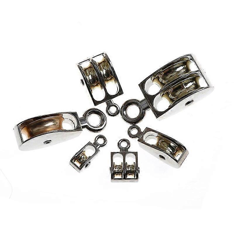 Hot New DIY Mini Metal Sheave Zinc Alloy Fixed Pulley Crown Block And ...
