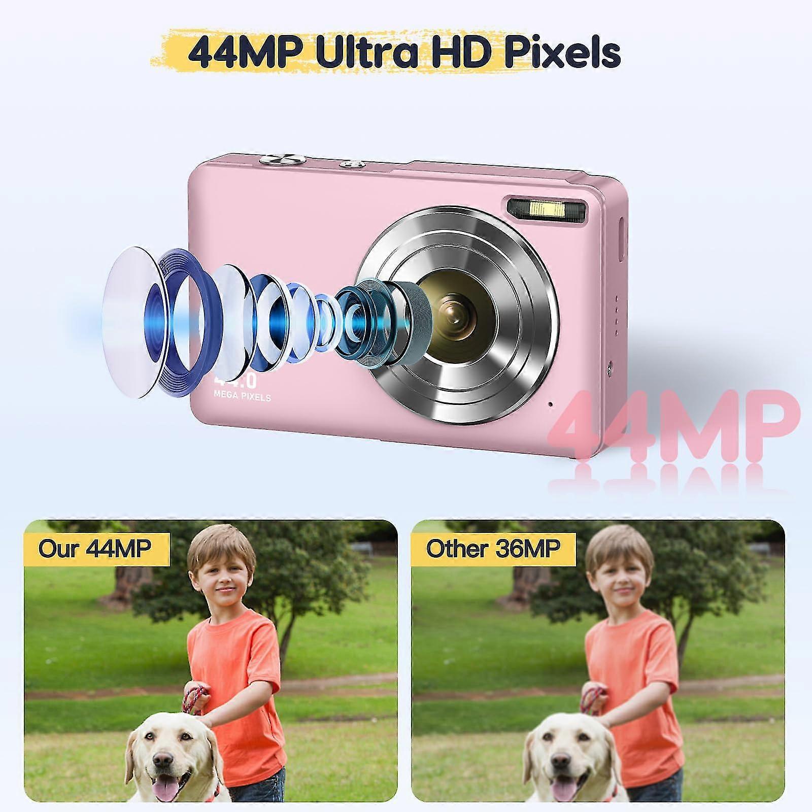 Digital Camera 1080P FHD Compact Camera 44MP Camera 16X Digital Zoom ...