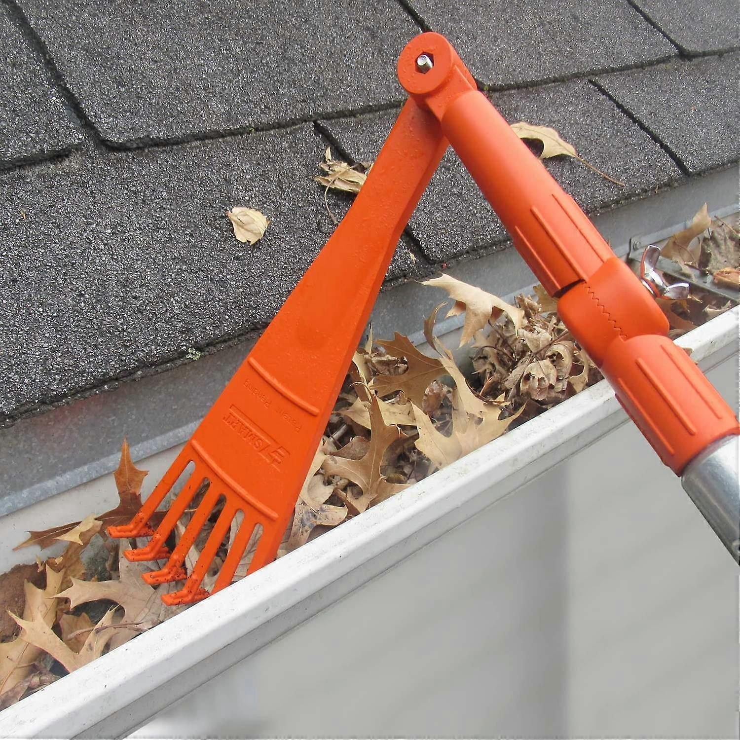 Plastic Gutter Cleaning Rake Roof Gutter Scoop Garden Leaf Remover Rain ...