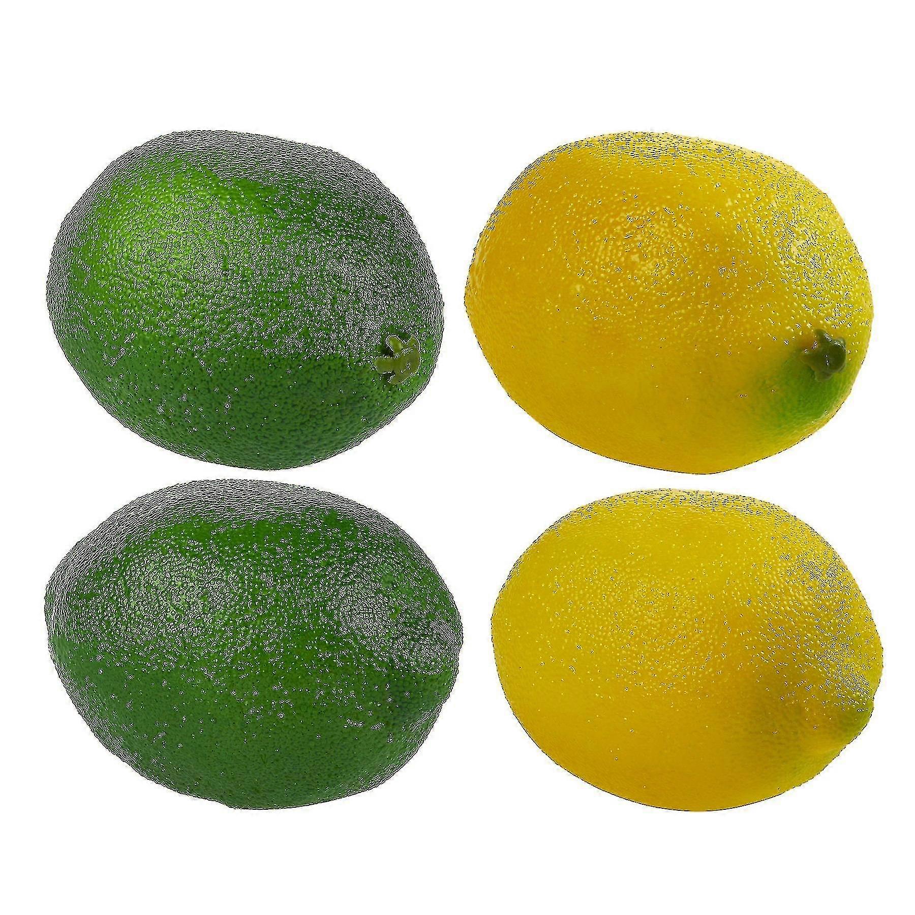 Large Artificial Lemons And Limes, Realistic Decorative Fake Prop ...