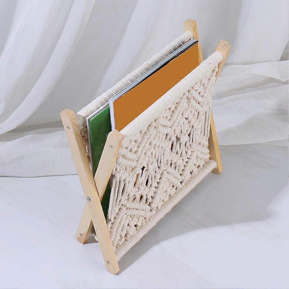 Rope Woven Newspaper Rack, Magazine Baskets with Rope Fabric, Durable ...