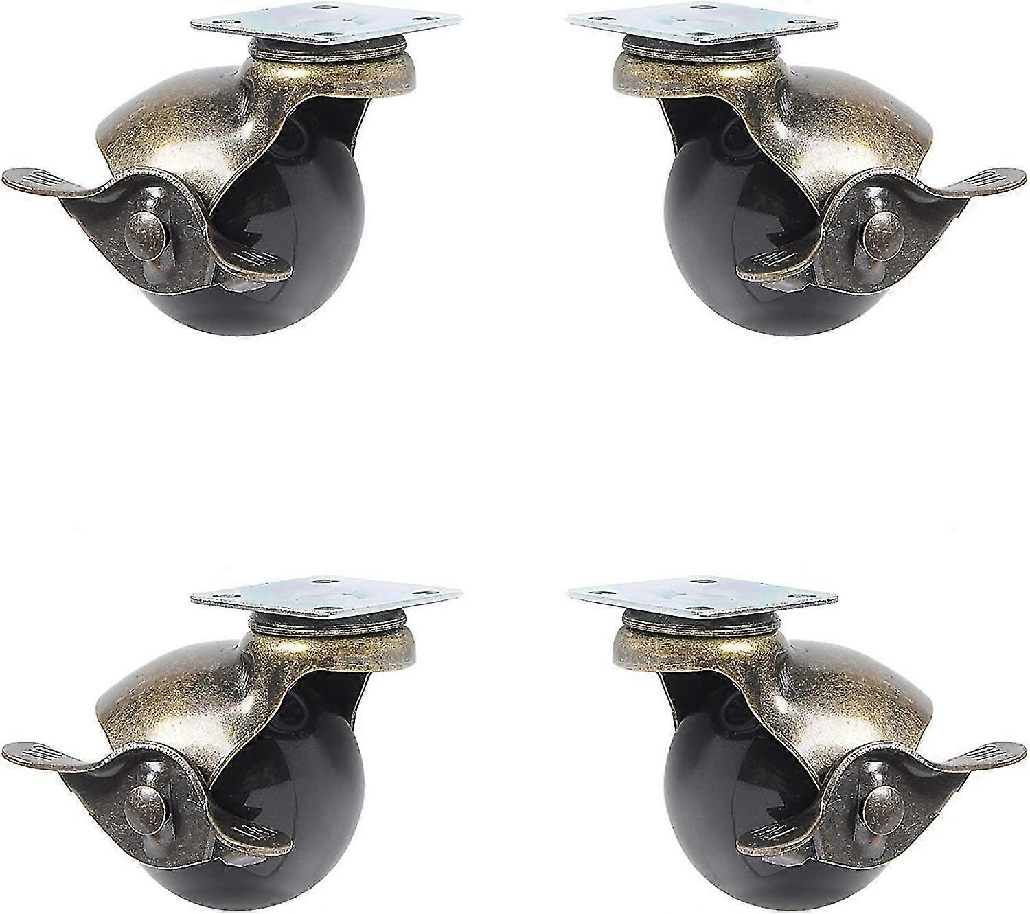 4 Pack Furniture Caster,360 Universal Swivel Plate Caster Wheel,ball ...