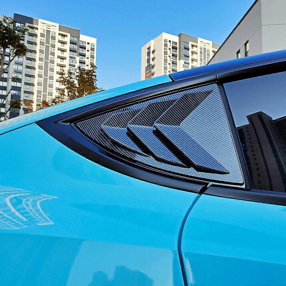 Carbon Look Side Window Louver Shutter Cover Trim For Tesla Model Y ...