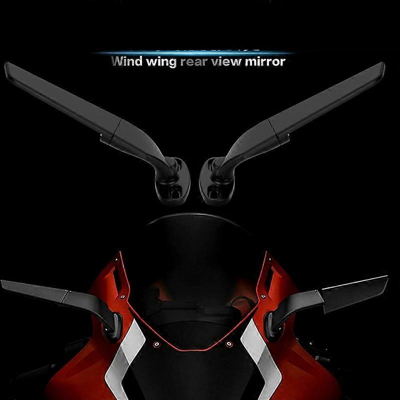 Motorcycle Mirror Modified Wind Wing Adjustable Rotating Rearview ...