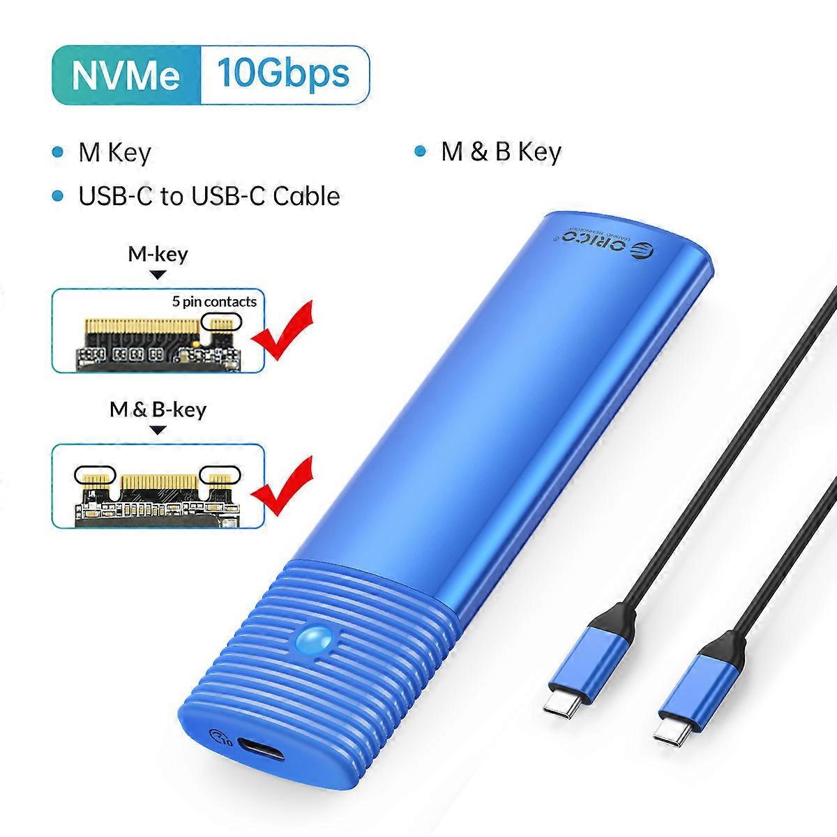 ORICO Ssd Nmve M2 Enclosure NVMe 10Gbps PCIe SSD Box M.2 NVMe NGFF SATA ...