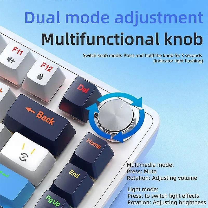 K82 Wired Nical Keyboard,75% Layout ,full Key Hot Swappable,cool ...