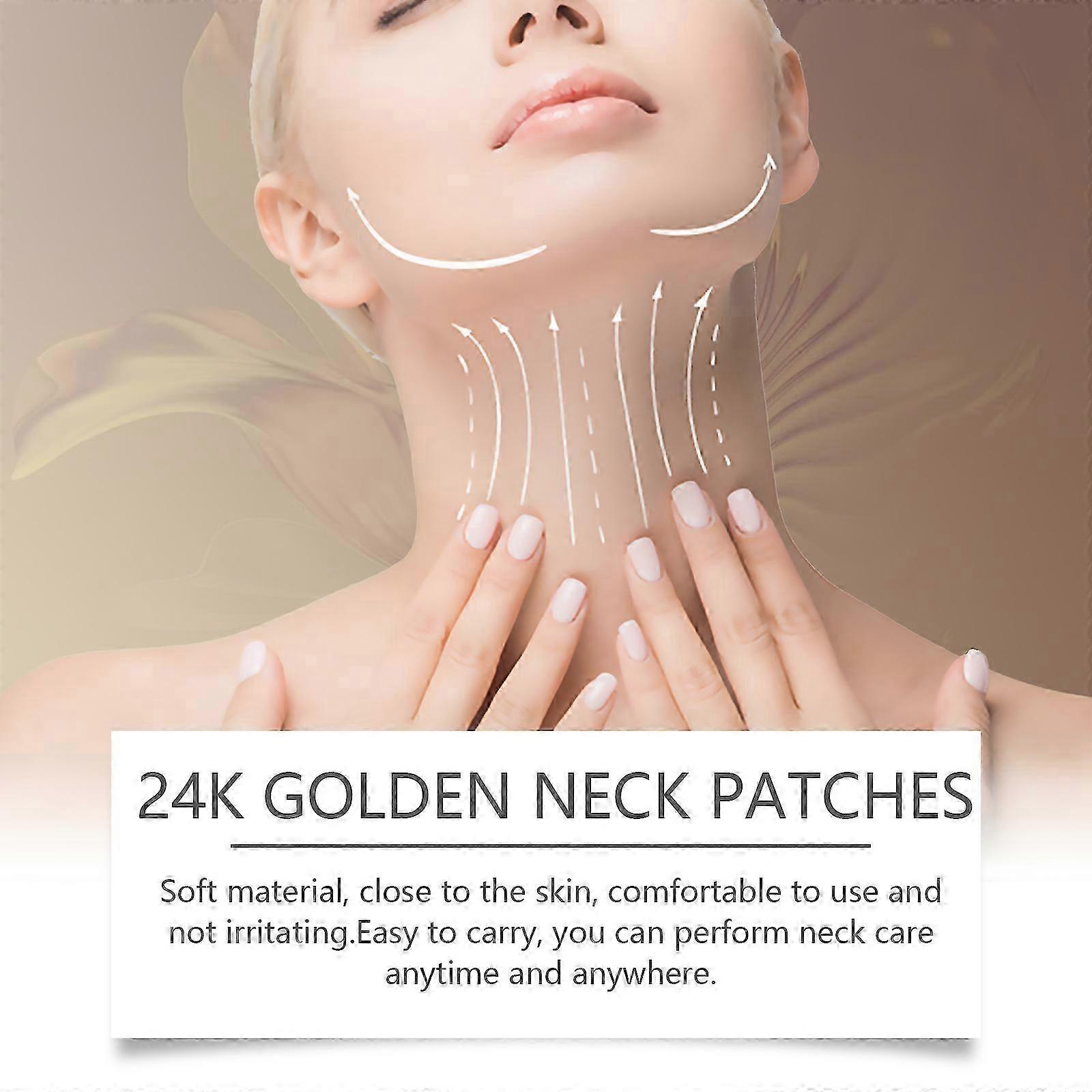 Neck Wrinkle Patches, 24K Gold Collagen Neck Fine Line Pads, Firming Tightening & Moisturizing ...