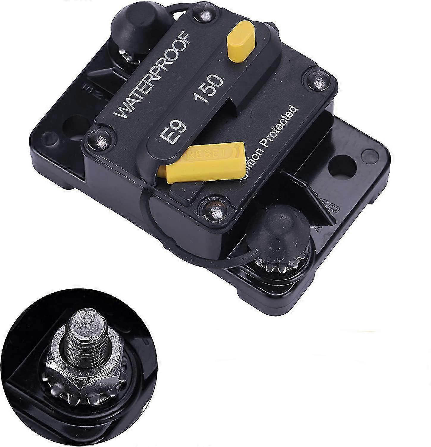 150A Circuit Breaker, 12V-48V DC Circuit Breaker with Manual Reset ...