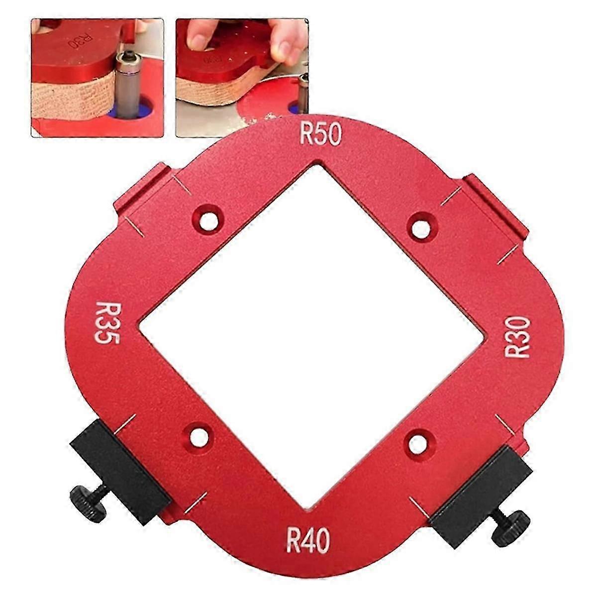4-in-1 Arc Angle Positioning Template, Router Corner Radius Template ...