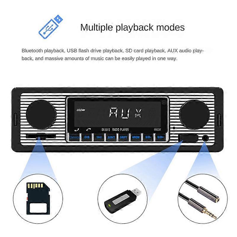 4-Channel 60W Bluetooth Car Radio Car MP3 Player Plug-in U Disk Car ...