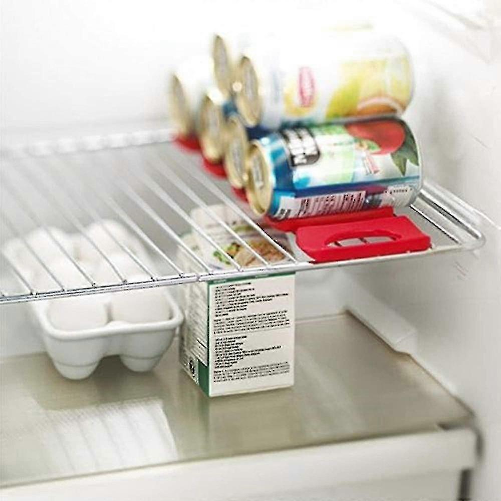 2 Pack Bottle Stacking Mat, Can Holder Rack Space Saver Organizer For Refrigerator, Pantry ...