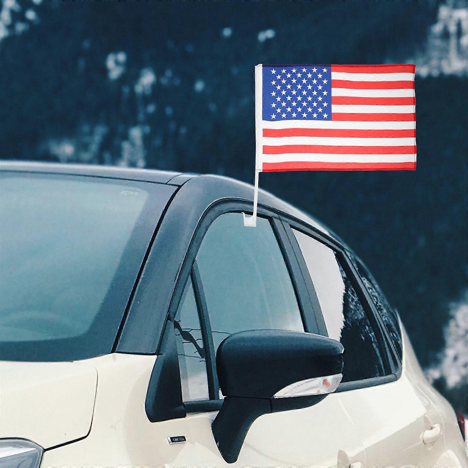 4pcs Car Flags For Windows American Flag For Car Window Flags For ...