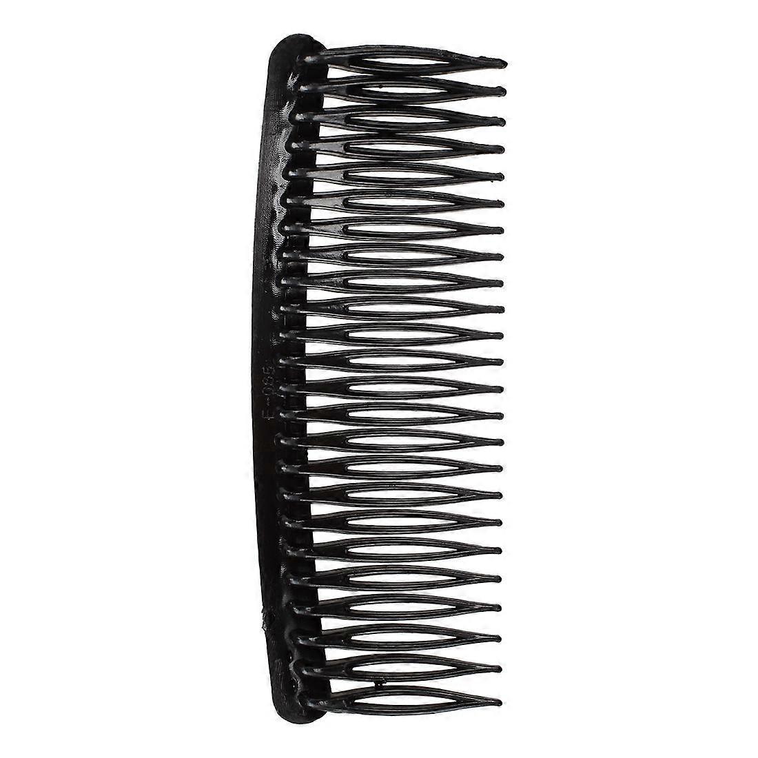 Black Plastic 24 Teeth Hair Comb Clip Clamp 2 Pcs for Lady Girls ...