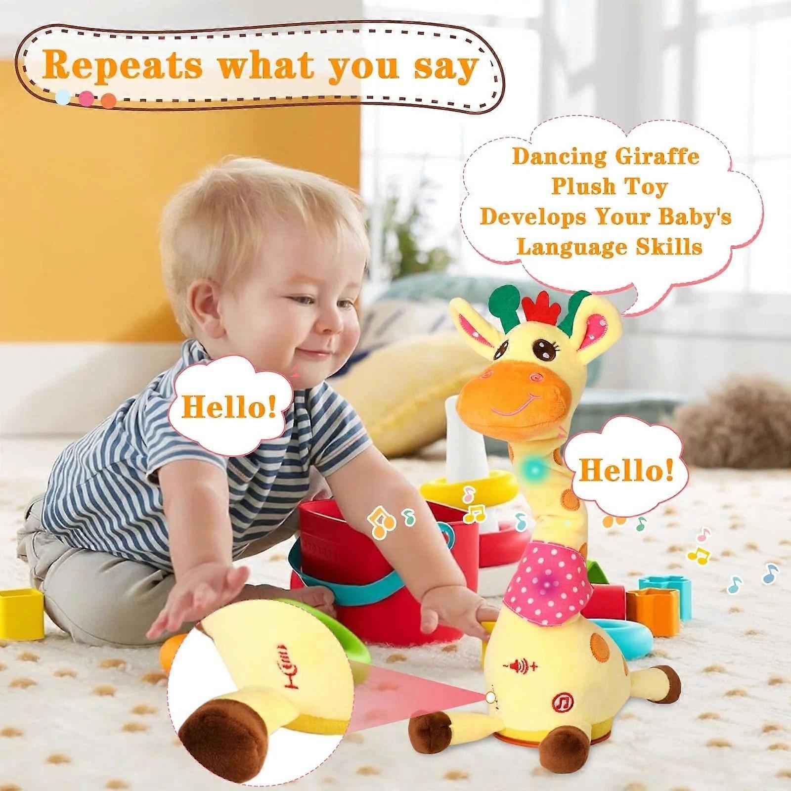 Musical Giraffe Toy, Dancing Singing Giraffe Plush, Repeats What You ...