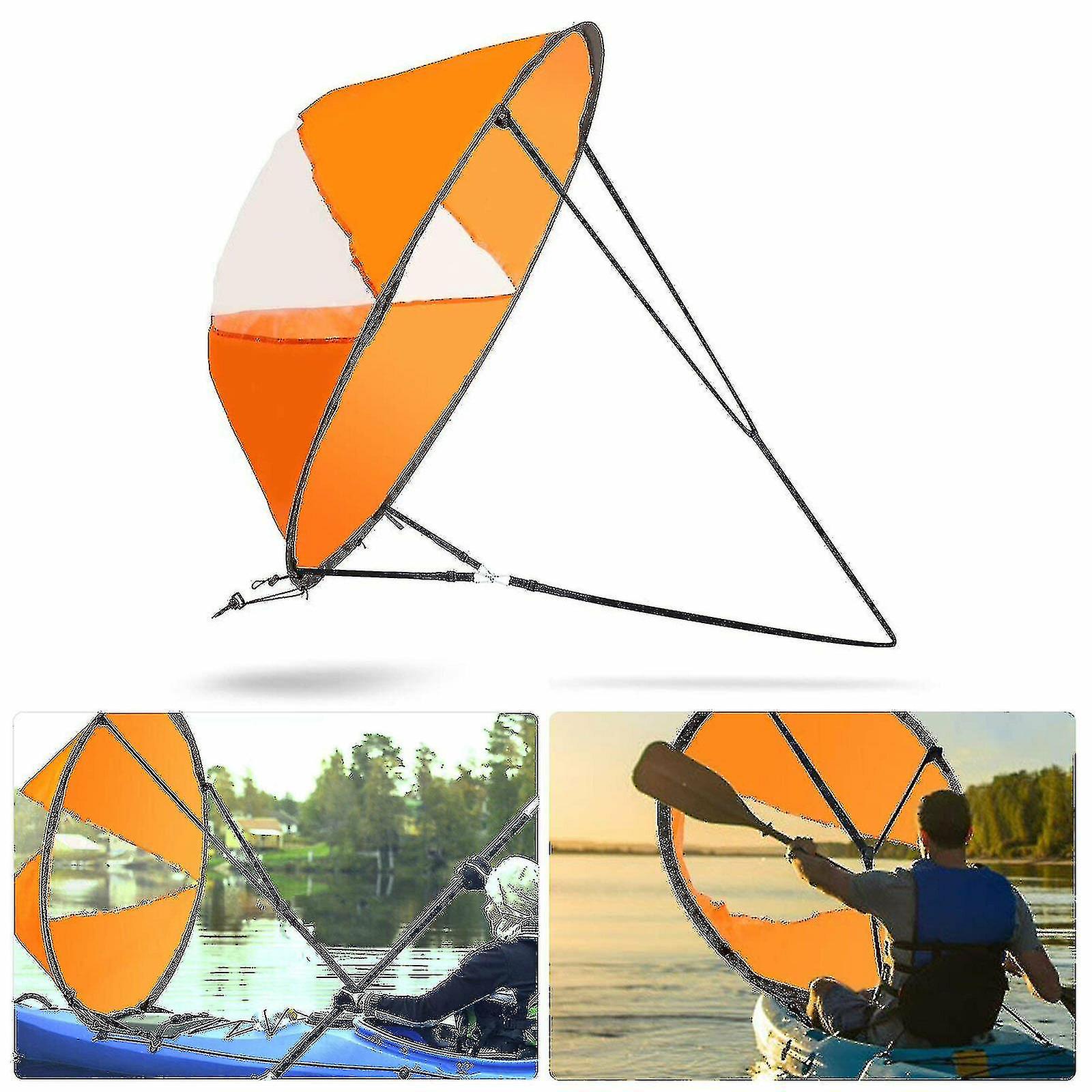 K Sail Down Paddle Rowing Fold Up Sail K Canoe Accessory | Fruugo UK