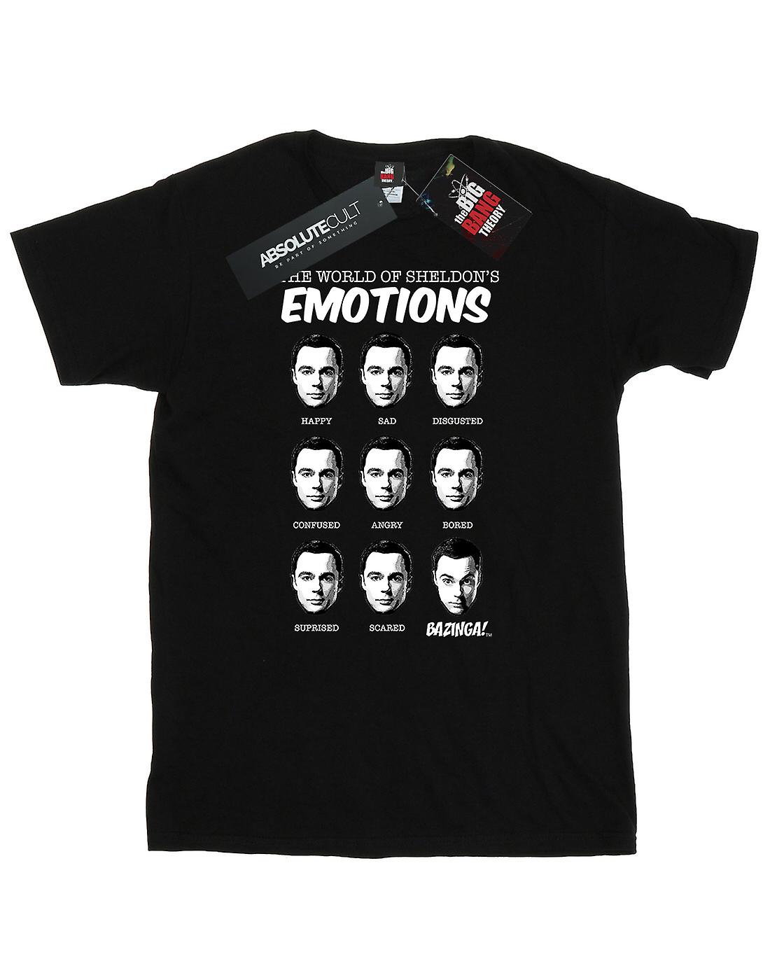 The Big Bang Theory Men's Sheldon Emotions T-Shirt | Fruugo UK