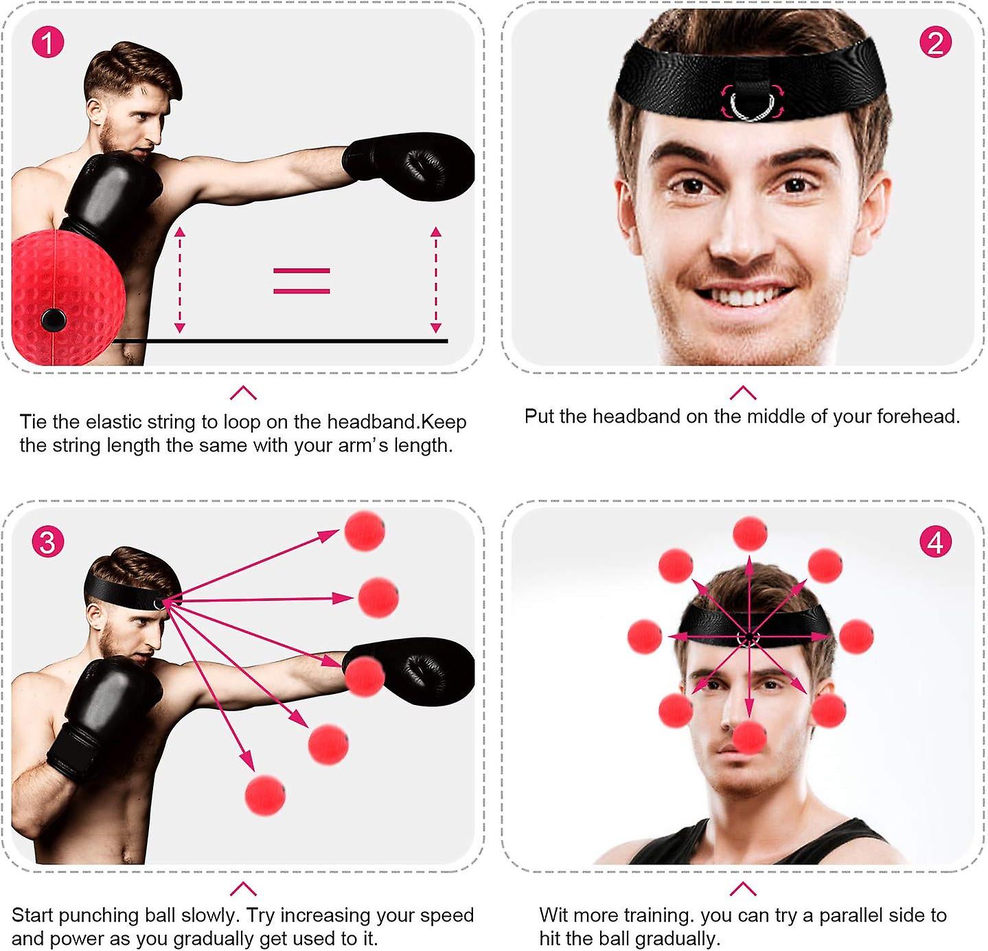 Upgraded Boxing Reflex Ball, Boxing Training Ball, Speed Training ...