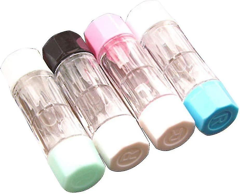 8pcs Mini Travel Hard Contact Lens Case Protective Box Cosmetic Contact ...