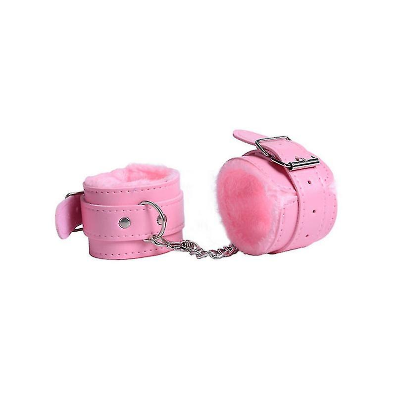 Pretend Handcuffs Play Pu Leather With Keys Police Role Cosplay Tools ...