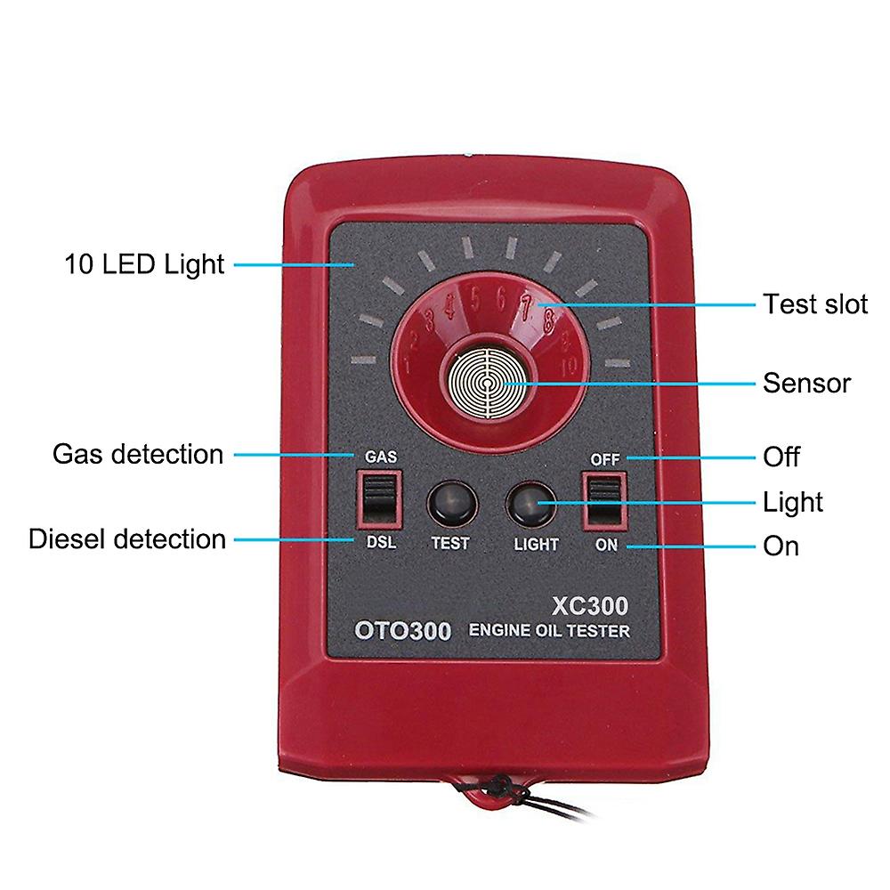 12V LED Digital Tester Motor Engine Oil Quality Detector Gas Diesel ...