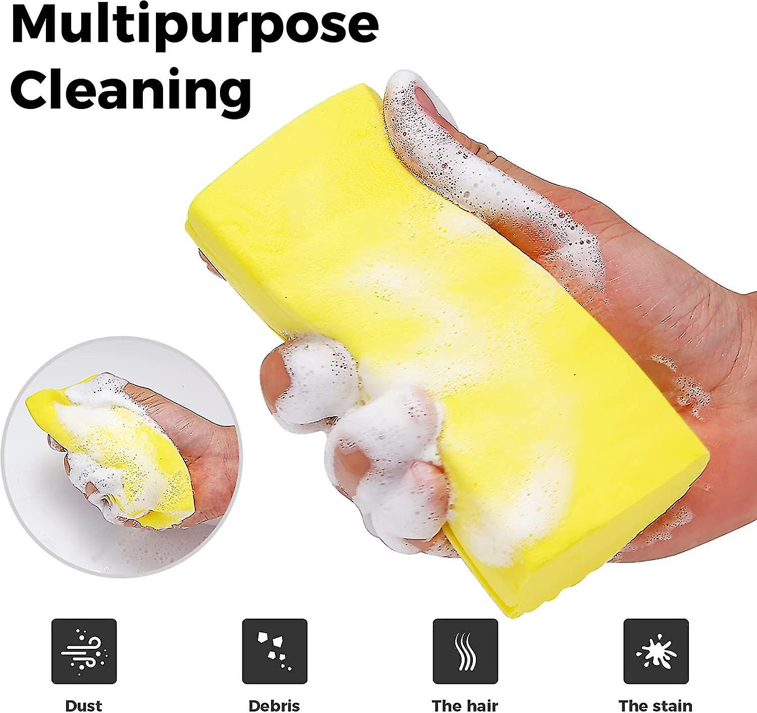 4pcs Damp Clean Duster Sponge Pva, Magical Dust Cleaning Sponges Damp ...