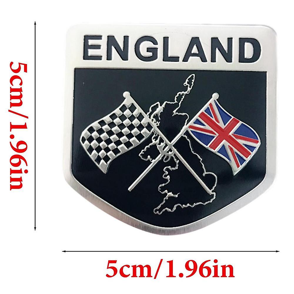 Union Jack Car England United Kingdom Flag Metal Emblem Badge Queen ...