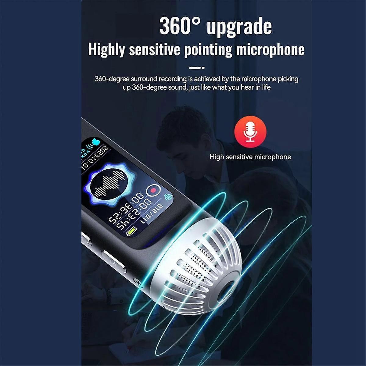 Small Activated Voice Recorder +Microphone,Professional Noise Cancel ...
