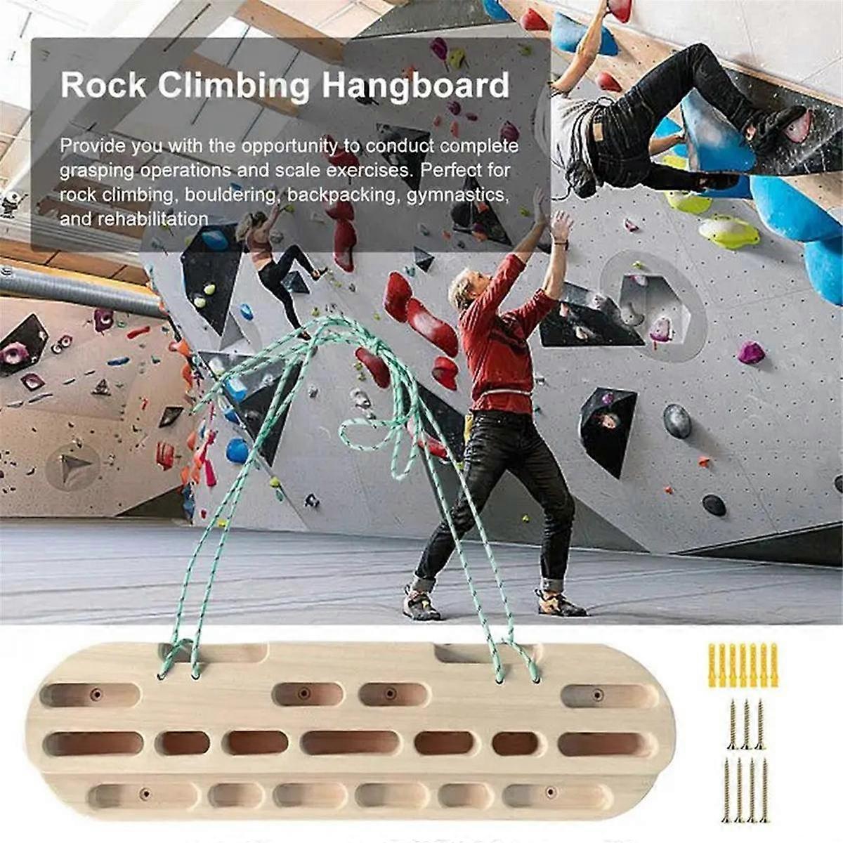 Climbing Fingerboard Strength Rock Board Portable Pull-Up Rock Climbing ...