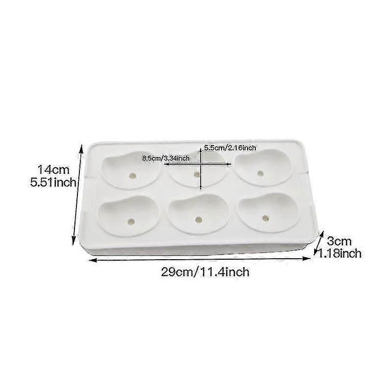 6-hole Mango-style Chocolate Mold - 1pc | Fruugo UK