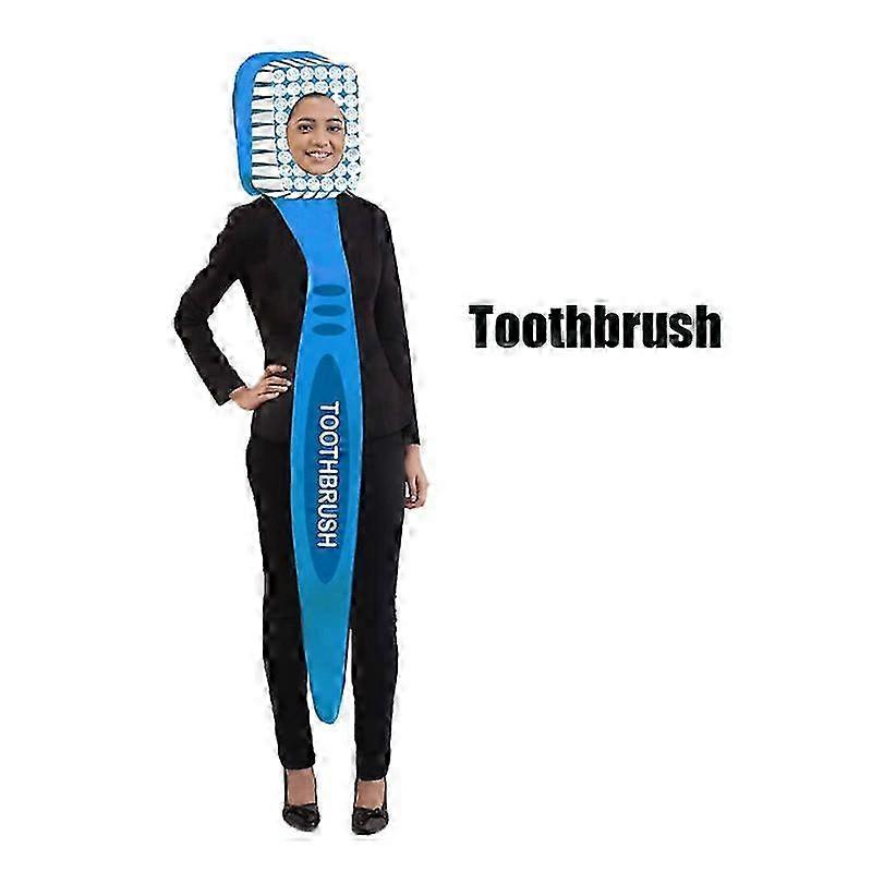 Adult Unisex Women Men Toothbrush Toothpaste Costume For Couple ...