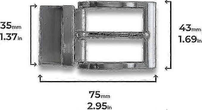 2pcs Reversible Belt Buckle - Replacement Buckle - 30mm 32mm 35mm ...