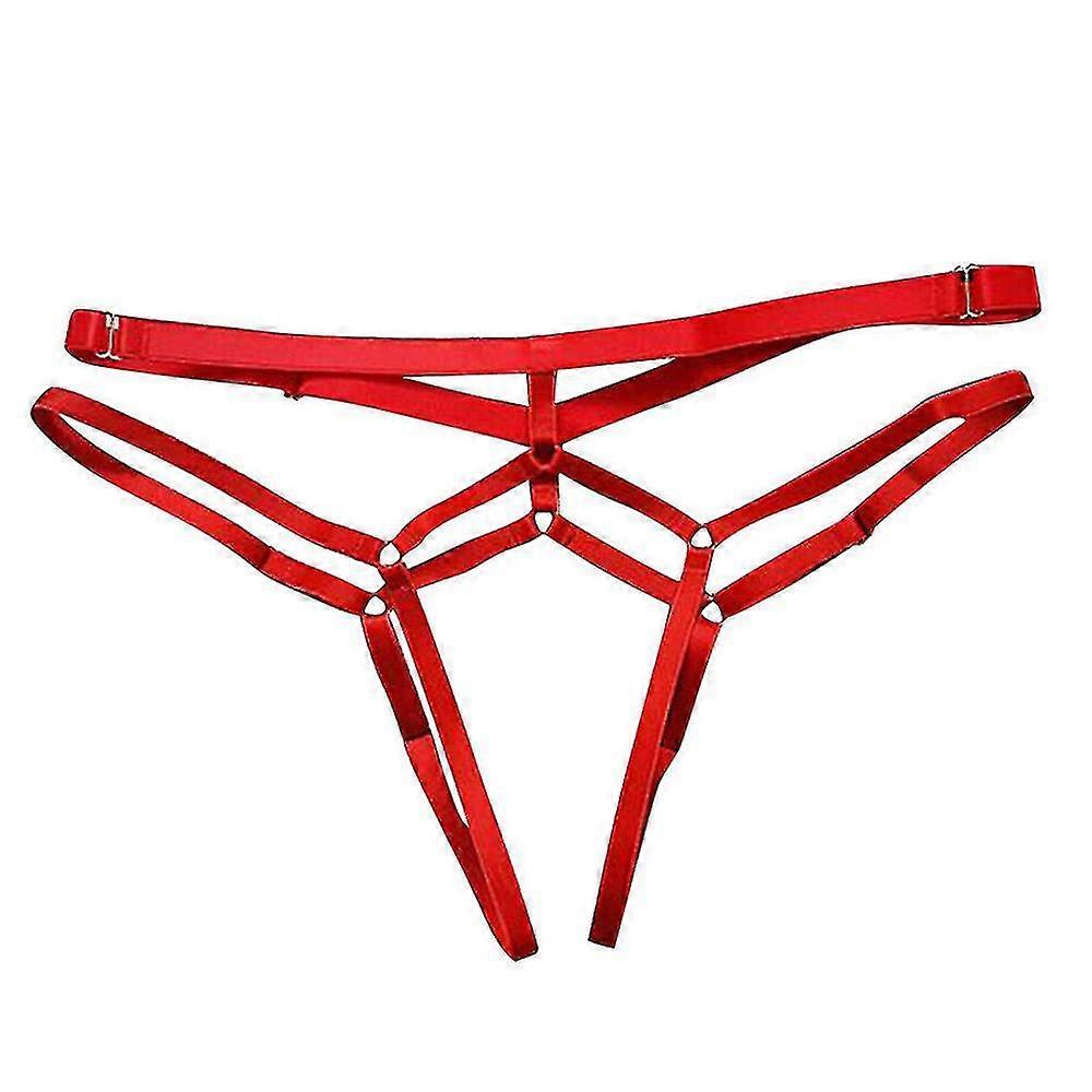 Women Lady Open Crotch Strappy Thongs Panties Crotchless Underwear G ...