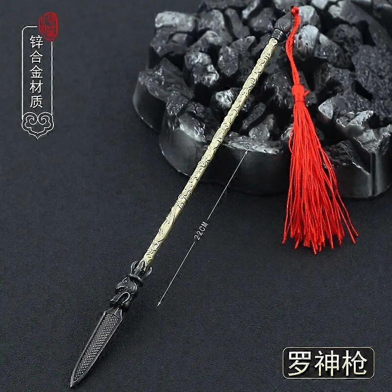 22cm Metal Halberd Spear Hook Sickle Stick Axe Ancient Chinese Weapons ...