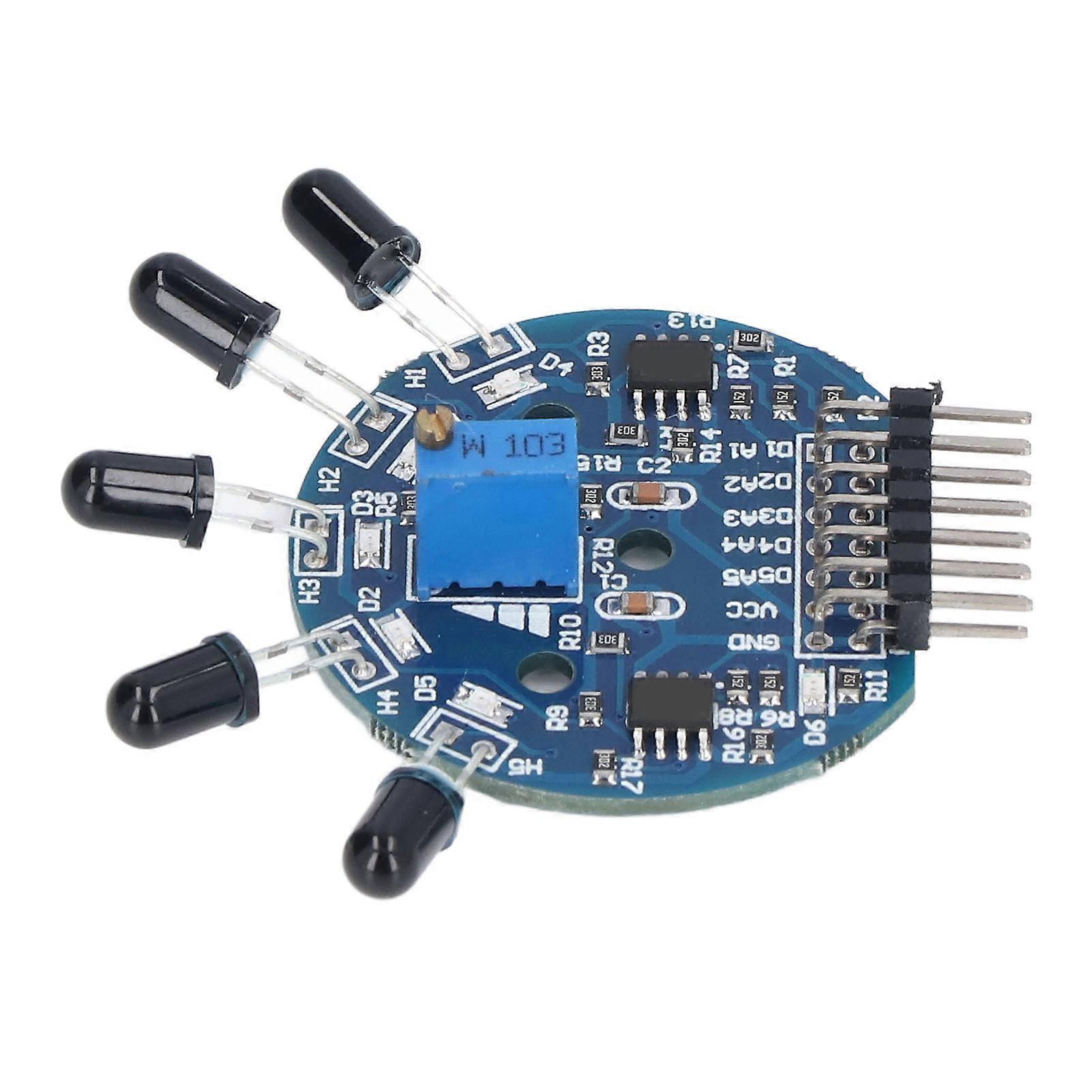 5 Way Flame Sensor Module Fire Extinguisher Sensor Board with Indicator ...