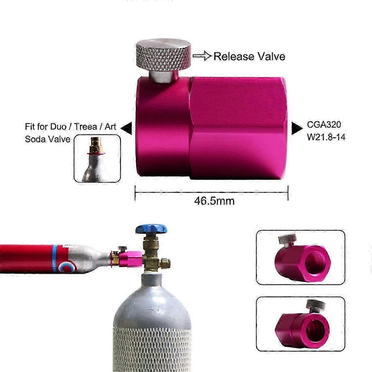 W21.8 Soda Cylinder QUICK Adapter Valve Inflation Regulating Valve for ...