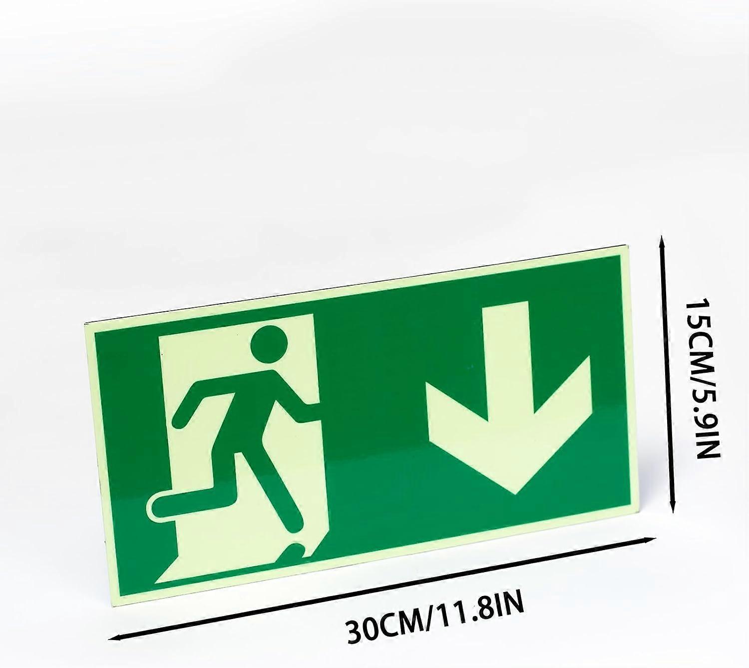 nice Pack 3 Emergency, Photoluminescent Emergency Exit Sign, Emergency ...