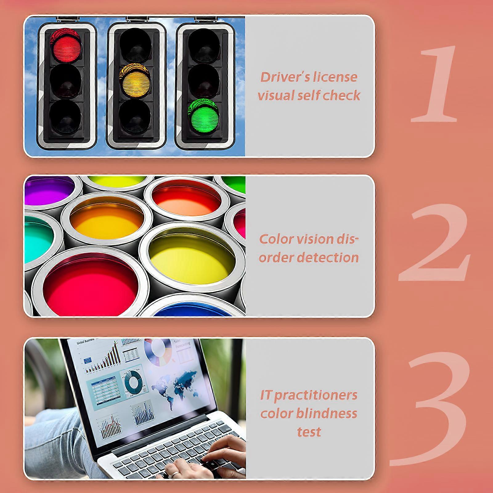 Color Blind Testing Book Vision Book Color Chart Test Chart Book for ...