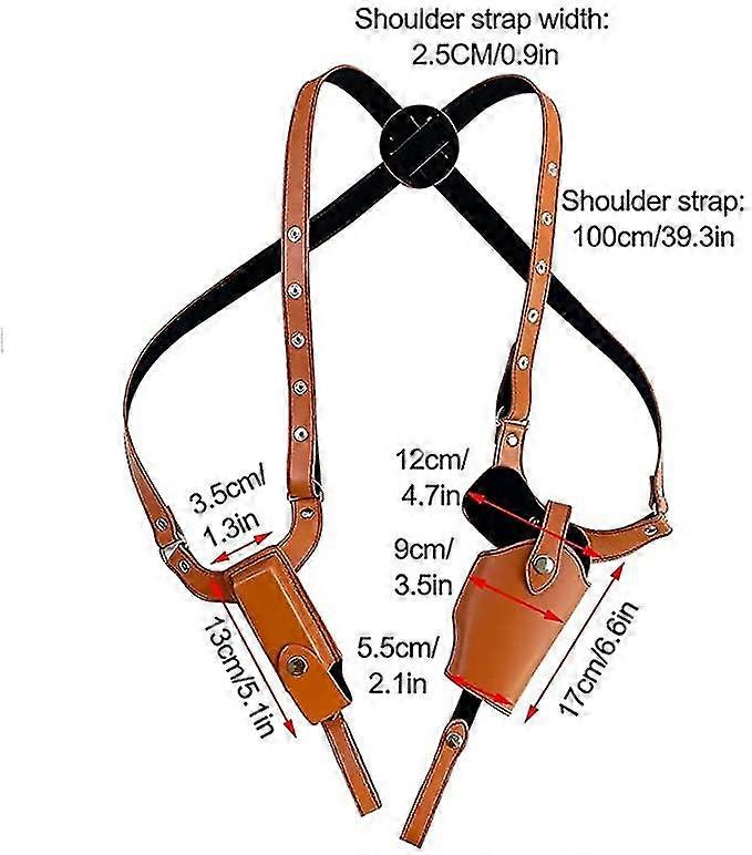 Shoulder Holster, Vertical Gun Holster Underarm Double Pistol Holster W ...