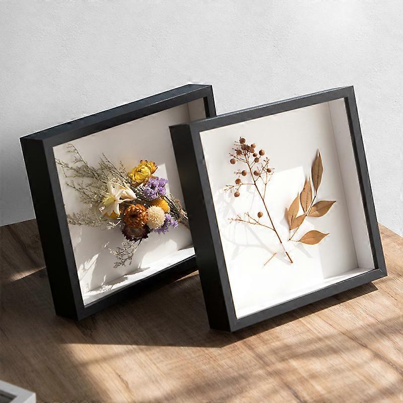 2pcs 3D Deep Frame 20x20cm, for Wall Hanging Office Dried Flowers ...