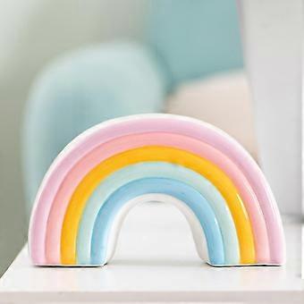 Rainbow Design Ceramic Piggy Bank Money Box Money Bank Money Saver ...