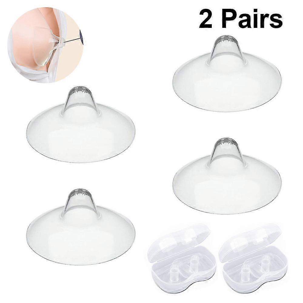2 Pairs Contact Nipple Shield, Nippleshield For Breastfeeding With ...